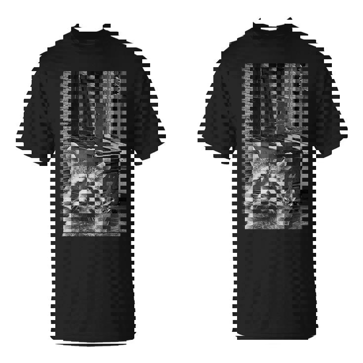 Funny Raccoon Selfie - Raccoon - Funny Raccoon Unisex T-Shirt | Mazezy