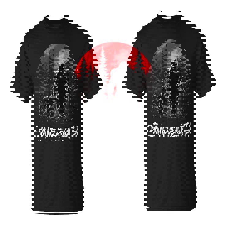 Grandpa Squatch Funny Bigfoot Dad Sasquatch Yeti Fathers Day Unisex T ...