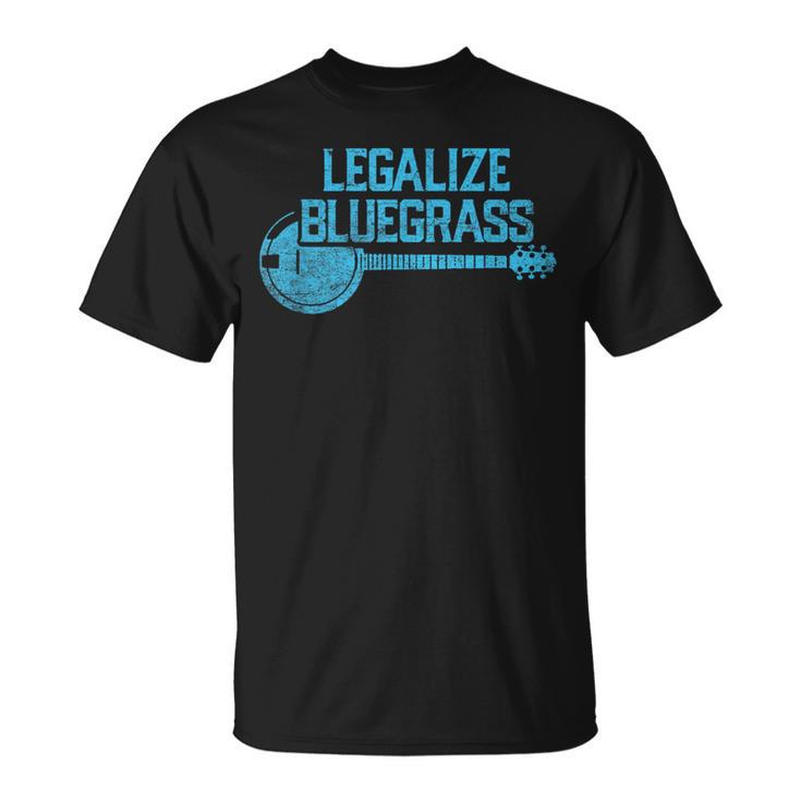 Legalize Bluegrass Vintage Graphic Music Fan T-Shirt | Mazezy