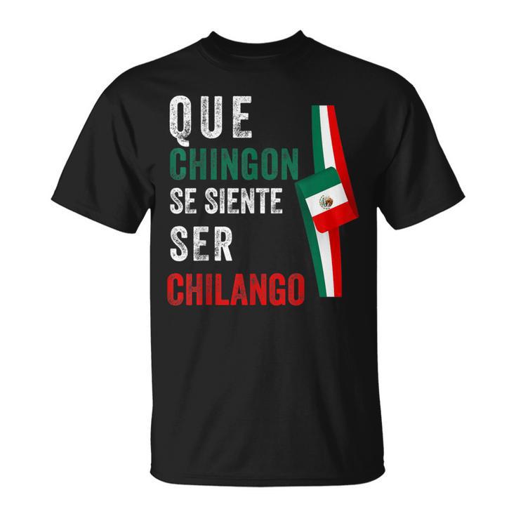Mexican Flag Mexicana Mexico Heritage Chingon Chilango T-Shirt ...