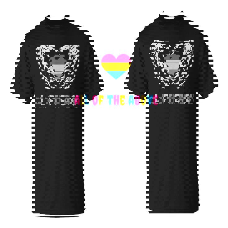 Pan Pride Pansexual Lgbtq Goth Emo Gothic Gay Pride Lgbt Unisex T-Shirt ...