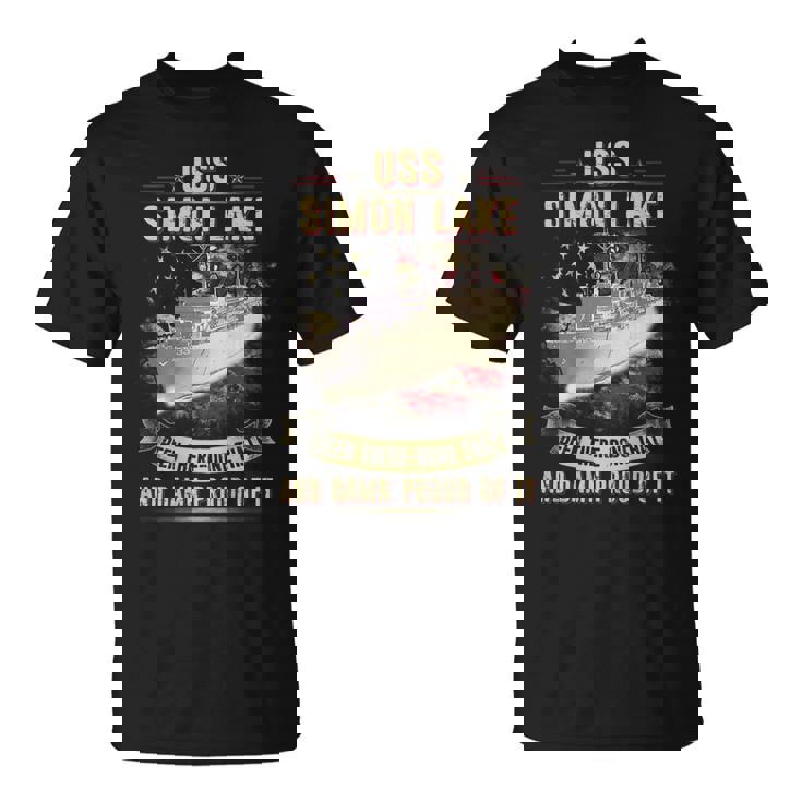 Proud Of Uss Simon Lake As33 Unisex T-Shirt | Mazezy