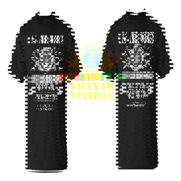 Us Air Force Vietnam Veteran Usa Flag Vietnam Vet Flag Unisex T Shirt Mazezy