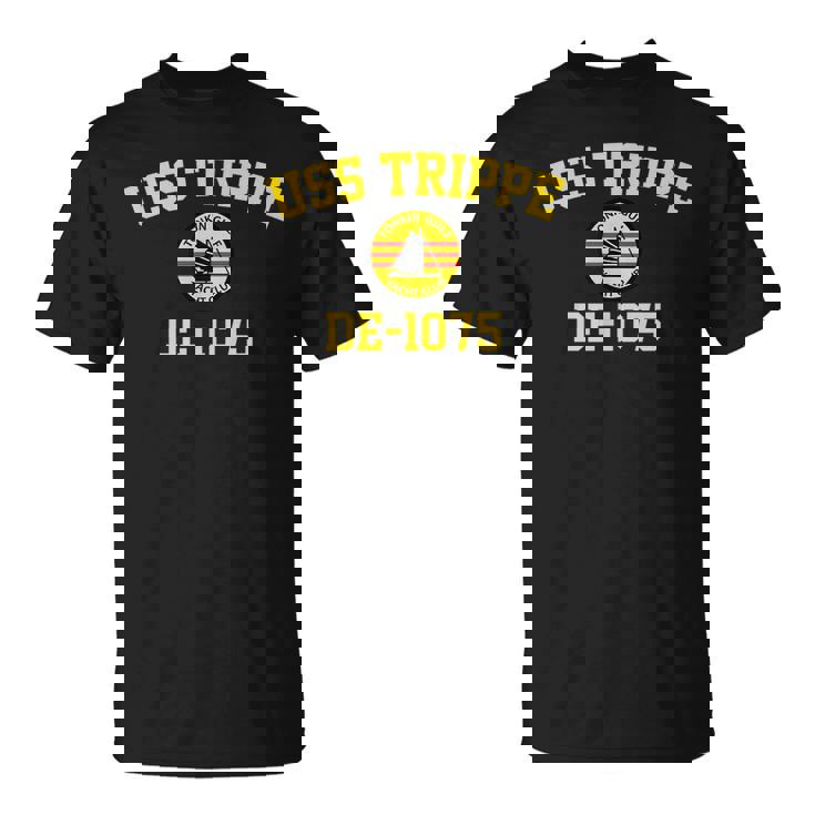 Uss Trippe De1075 Tonkin Gulf Yacht Club Men's Back Print T-shirt | Mazezy