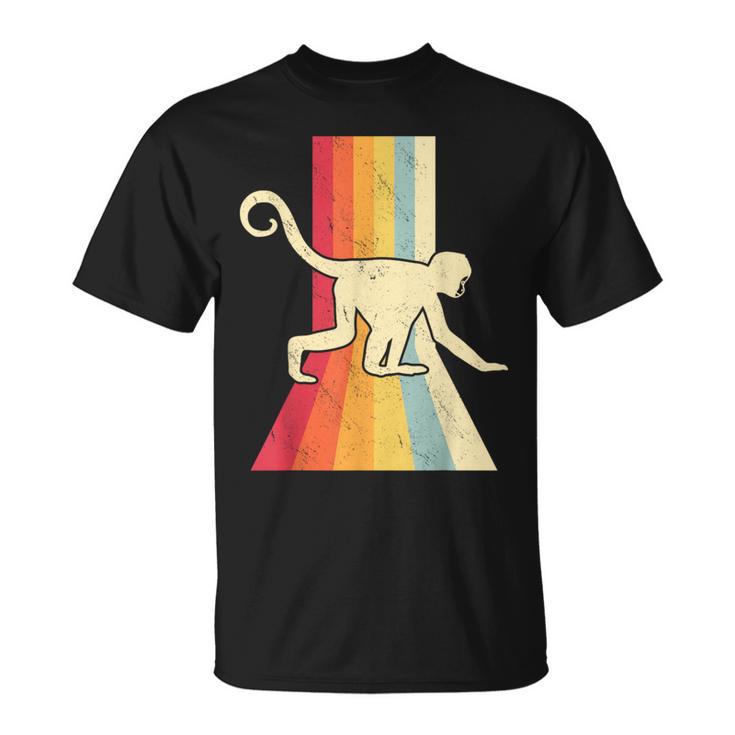White-Faced Monkey Vintage Capuchin Monkey T-Shirt | Mazezy