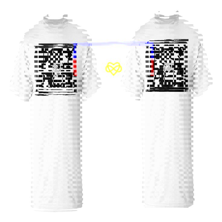 Poly Pride - Polyamory Flag Infinity Symbol Distressed Unisex T-Shirt ...