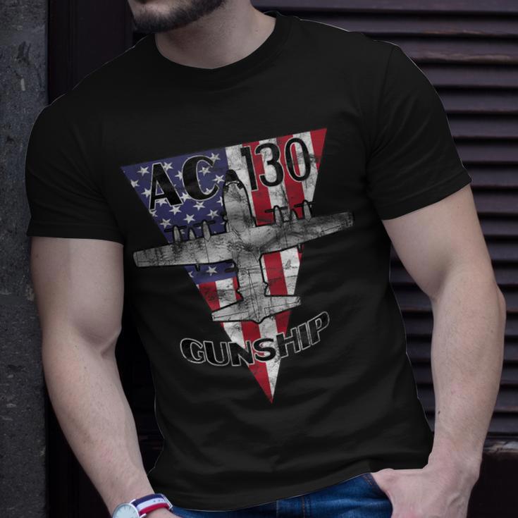 Ac-130 Gunship Patriotic Airplane Vintage T-Shirt | Mazezy