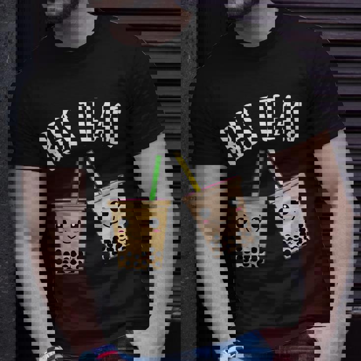 Bes Teas Cute Kawaii Boba Tea Bubble Tea Drinks Unisex T-Shirt | Mazezy