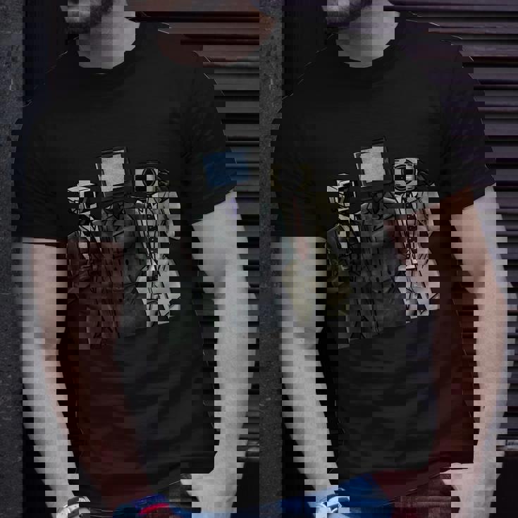 Cameraman Speakerman Tvman Skibidi Toilet Meme Game Unisex T-Shirt ...