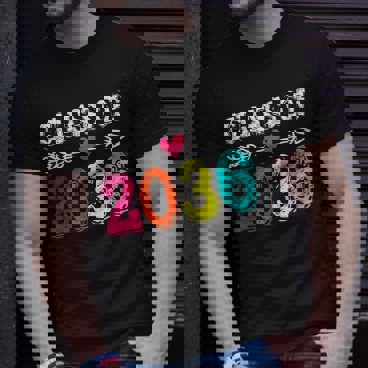 Class Of 2036 Grow With Me First Day Of School Graduation T-Shirt | Mazezy