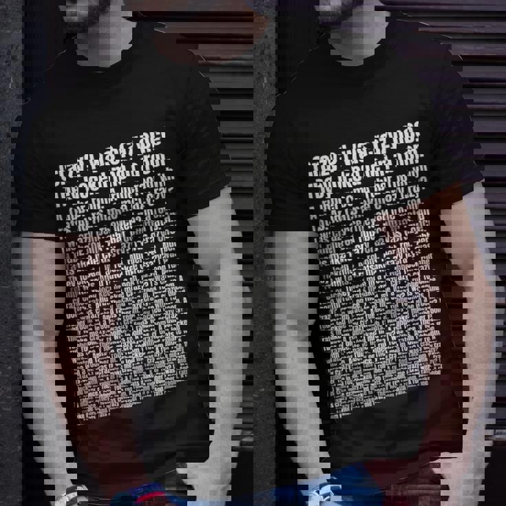 Crazy I Was Crazy Once Funny Trending Meme On Back Unisex T-Shirt | Mazezy