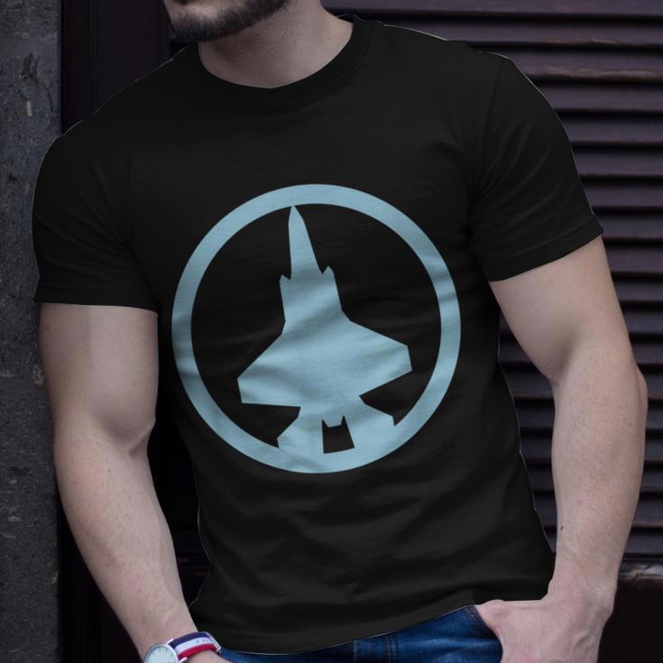 F-35 Lightning Ii Blue Air Force Military Jet T-Shirt | Mazezy