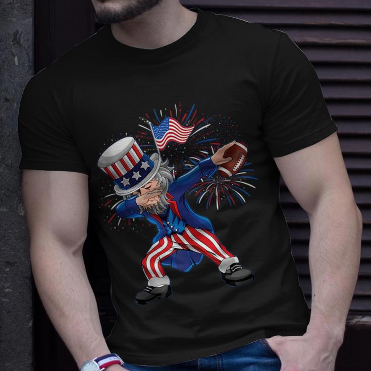 Funny Dabbing Uncle Sam Football Ball Indepedence Day Boys Unisex T ...