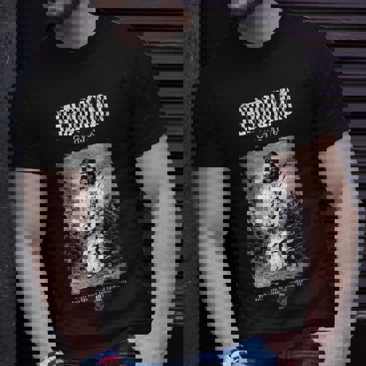 Geronimo-Indian-Apache Leader-America T-Shirt | Mazezy