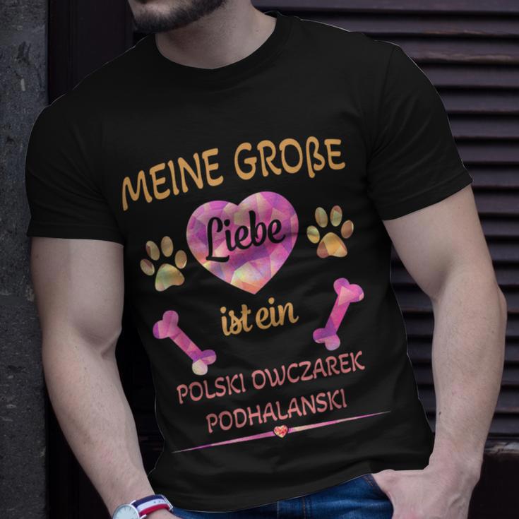 My Great Love Is A Polski Owczarek Podhalanski T-Shirt | Mazezy