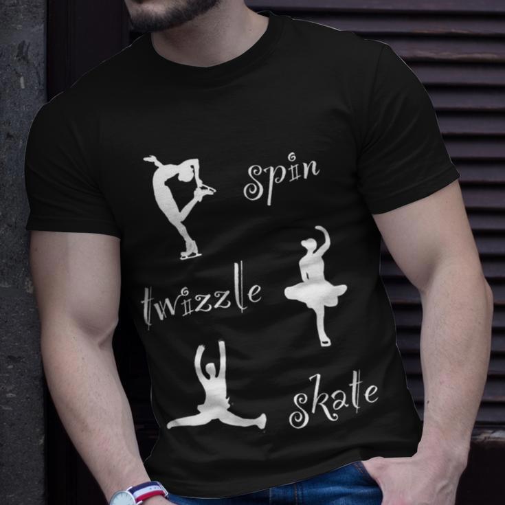 Ice Skating Spin Twizzle Skate For Figure Skaters T-Shirt | Mazezy