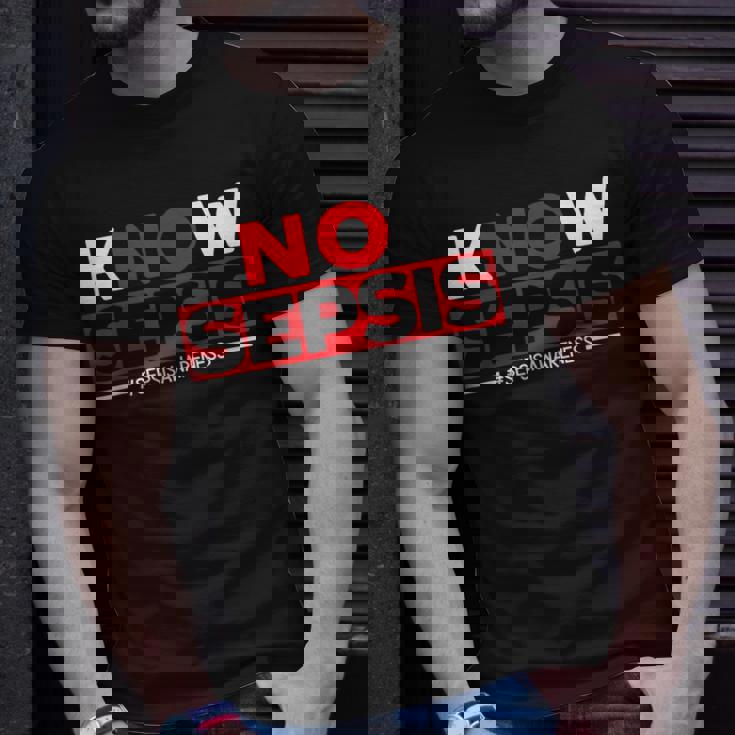 Know Sepsis Sepsis Warrior Sepsis Awareness T-Shirt - Seseable