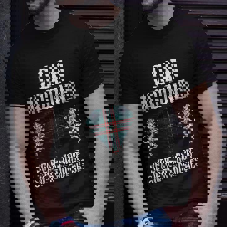 Macconnell Clan Scottish Name Coat Of Arms Tartan Family Unisex T-Shirt ...