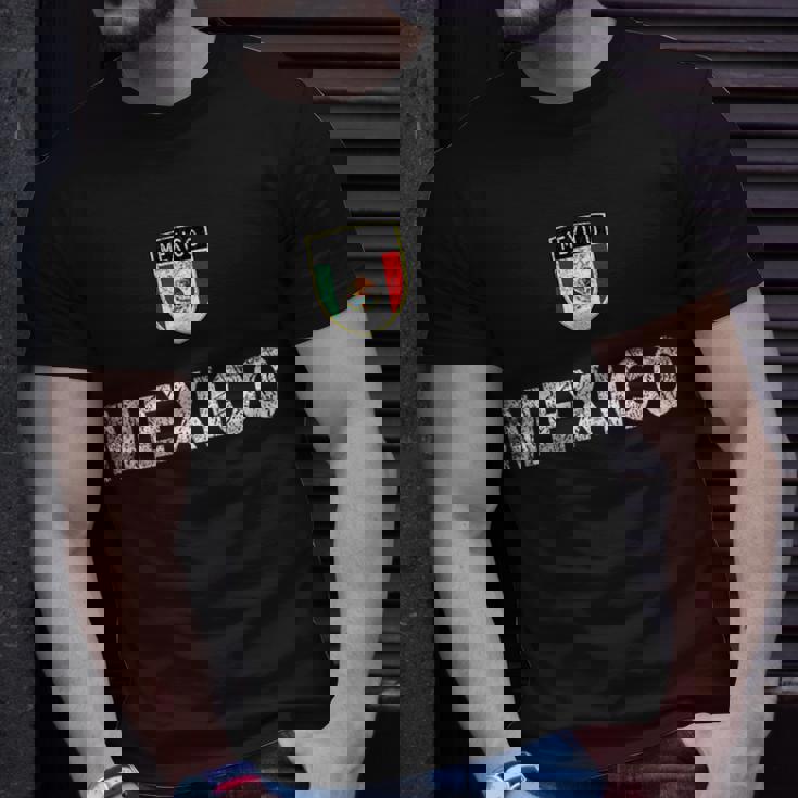 Mexico Soccer Fans Jersey Mexican Flag Football Lovers Mexican Flag Funny Gifts Unisex T-Shirt ...