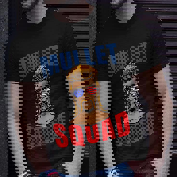 Mullet Squad - Mullet Pride Funny Redneck Mullet Unisex T-Shirt | Mazezy