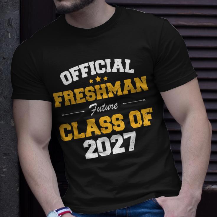 Official Freshman Future Class Of 2027 First Day Of School Unisex T ...