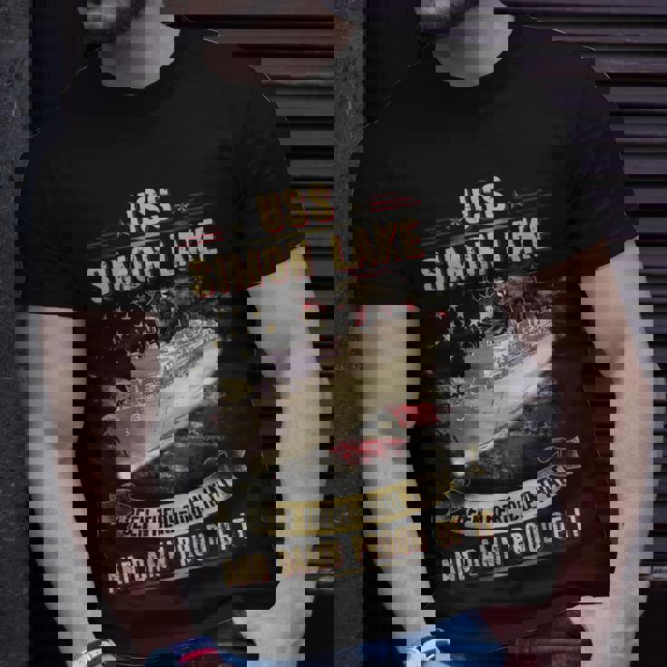 Proud Of Uss Simon Lake As33 Unisex T-Shirt | Mazezy