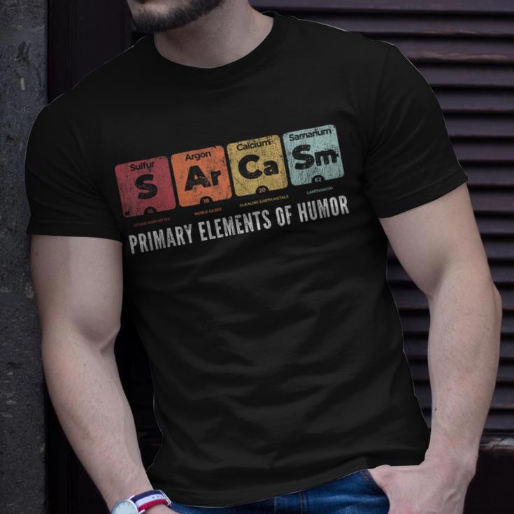 Sarcasm Primary Elements Of Humor Periodic Table Science Fun Unisex T ...