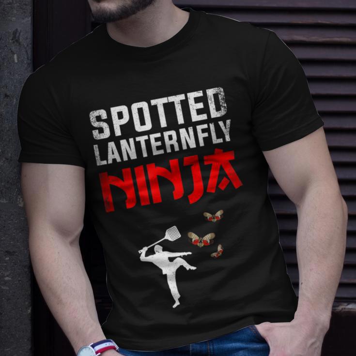 Spotted Lantern Fly Ninja Spotted Lanternfly T-Shirt | Mazezy