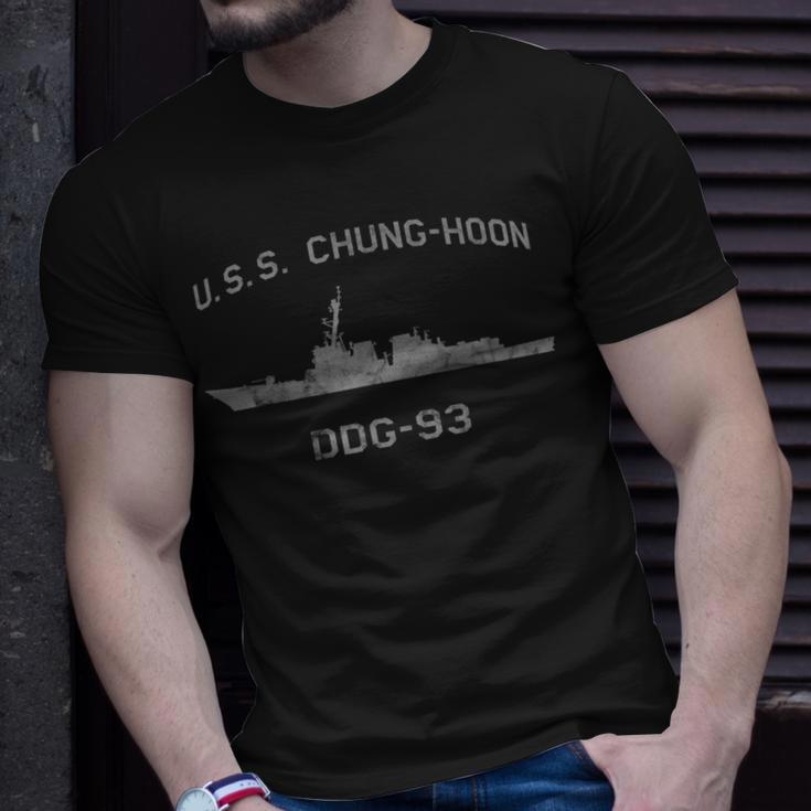 Uss Chung-Hoon Ddg-93 Destroyer Ship Waterline T-Shirt | Mazezy