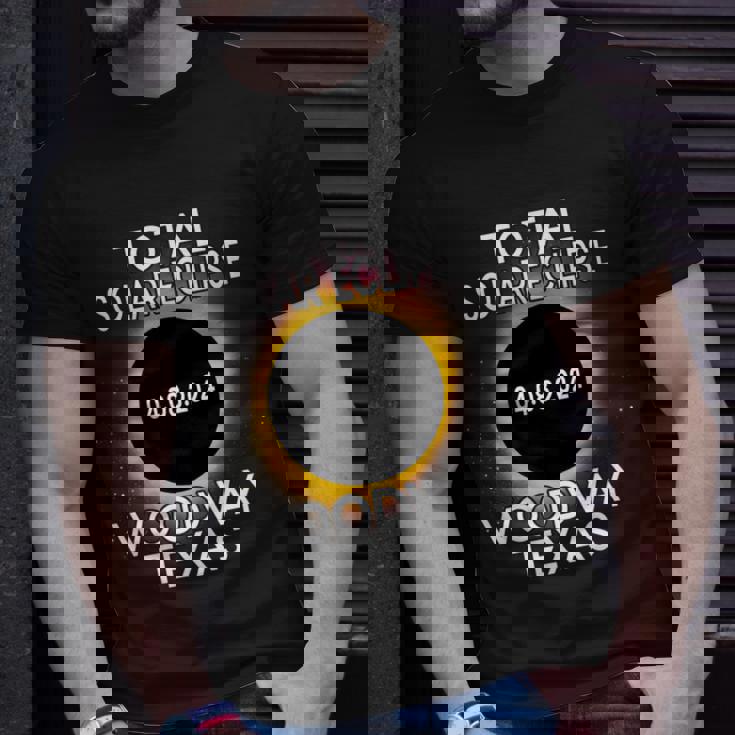 Woodway Texas Path Of Totality Total Solar Eclipse 2024 T-Shirt | Mazezy