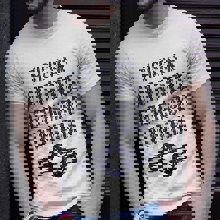 This Is My Air Force Retirement Uniform Usaf Military T-Shirt | Mazezy