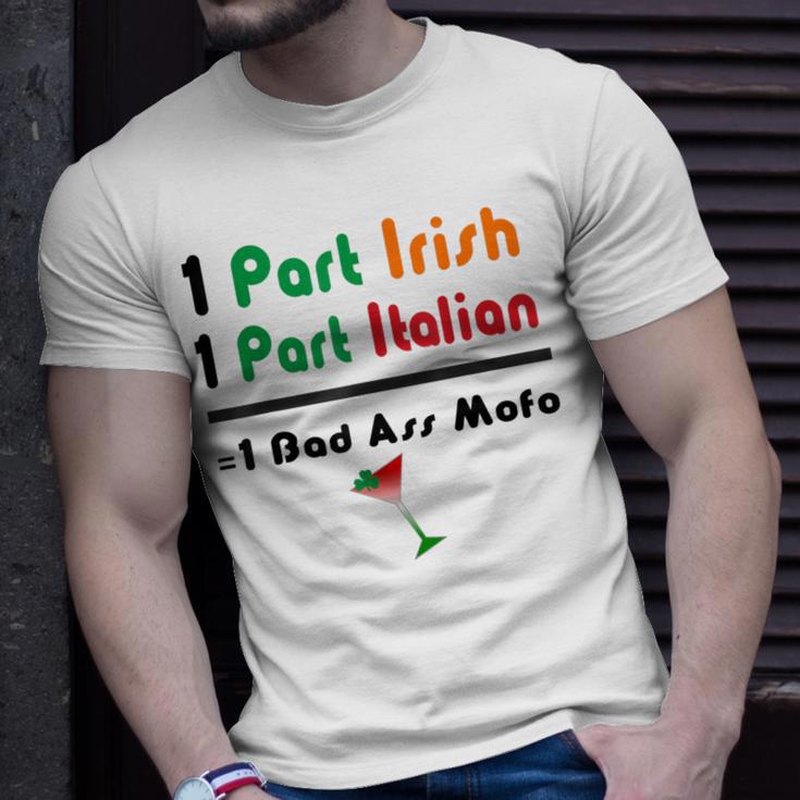 Part Irish Part Italian Ancestry Funny Math Meme Heritage Unisex T ...