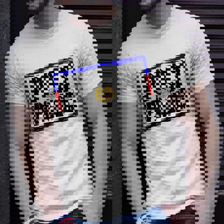 Poly Pride - Polyamory Flag Infinity Symbol Distressed Unisex T-Shirt ...