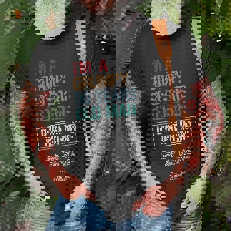 90 Years Grumpy Old Man Funny Birthday Unisex T-Shirt | Mazezy