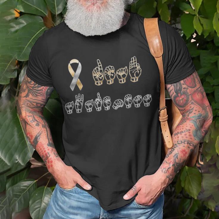 Asl American Sign Language Deaf Awareness T T-Shirt | Mazezy