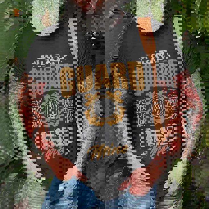 Coast Guard Dad Raised My Hero Coast Guards Man Daddy Funny Gifts For ...