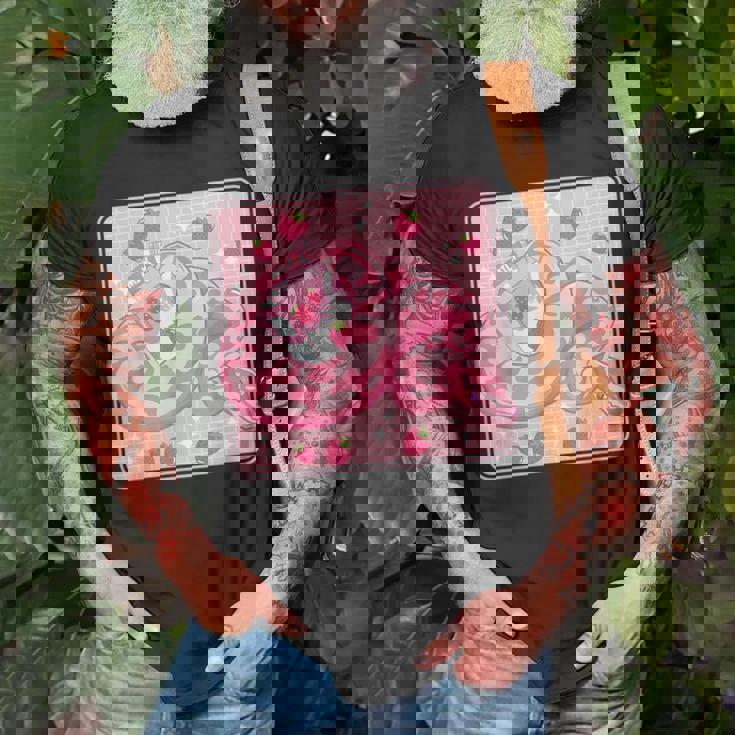 Cute Pink Strawberry Milk Snake Kawaii Ball Python T-Shirt | Mazezy