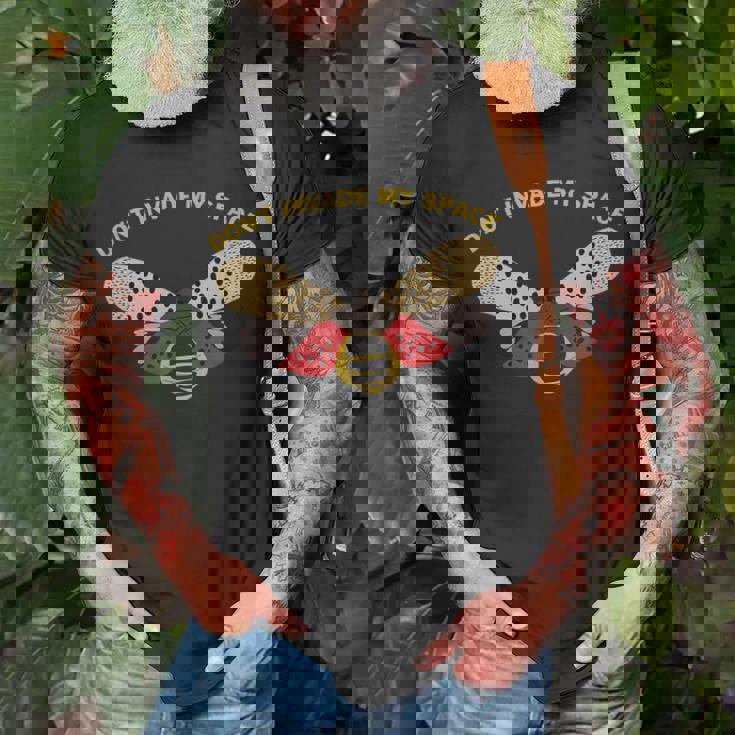 Don't Invade My Space Spotted Lanternfly Bug Graphic T-Shirt | Mazezy