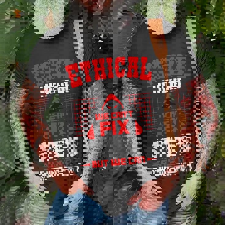 Ethical Hacker Cyber Hacking Awareness Security Programmer T-Shirt | Mazezy