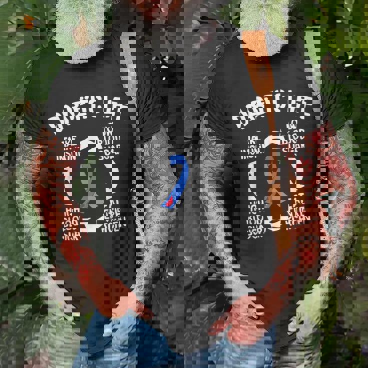 Diabetic Life Cycle Diabetes Awareness T-Shirt | Mazezy