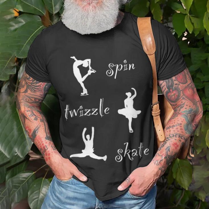 Ice Skating Spin Twizzle Skate For Figure Skaters T-Shirt | Mazezy
