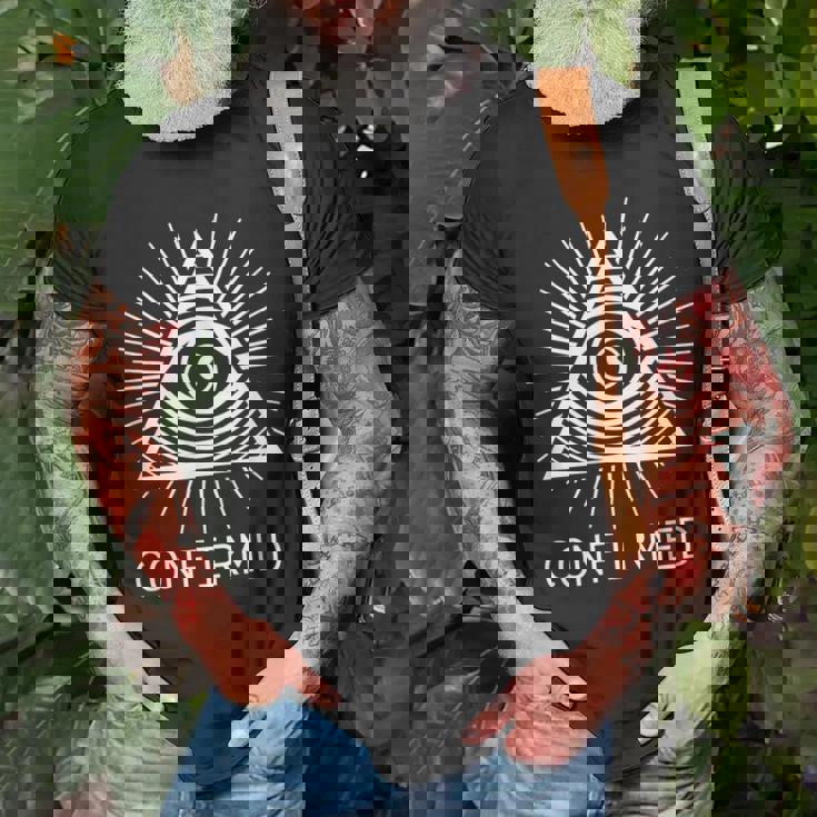 Illuminati Confirmed Funny Meme Meme Funny Gifts Unisex T-Shirt | Mazezy