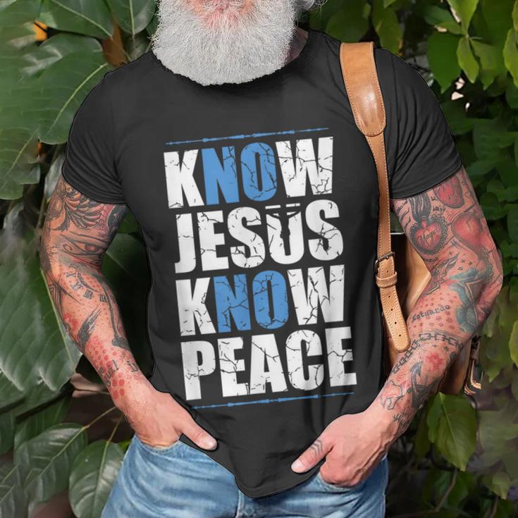Jesus Love Bible Know Jesus Know Peace No Jesus No Peace T-Shirt ...
