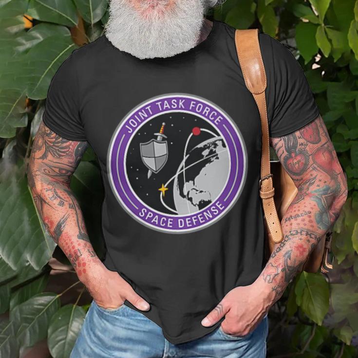 Joint Task Force Space Defense Usspacecom Shield T-Shirt | Mazezy