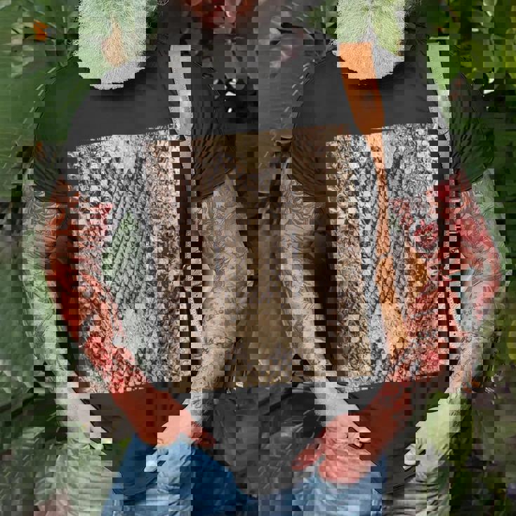 Snakeskin Print Snake Reptile Animal Rattlesnake T-Shirt | Mazezy