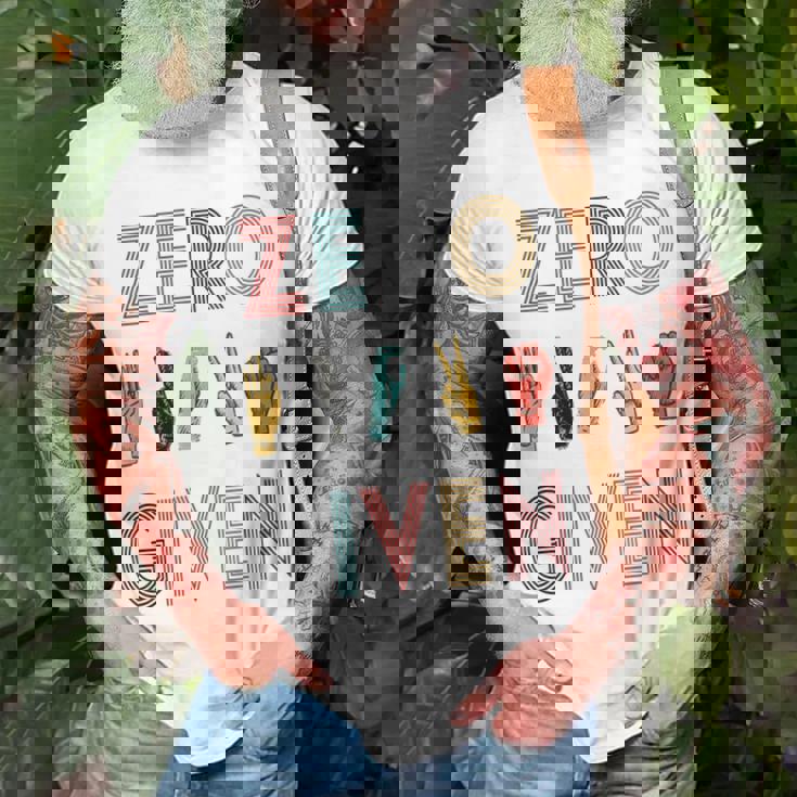 Rude Zero Fucks Given Sign Language Asl Vintage Deaf T-Shirt | Mazezy