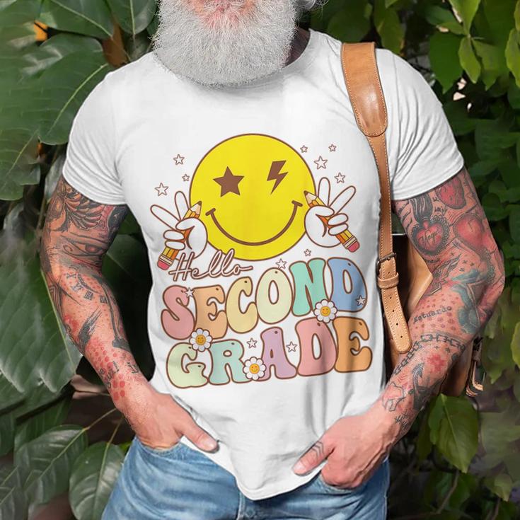 Hello Second Grade Funny Smile Face 2Nd Grade Back To School Unisex T ...