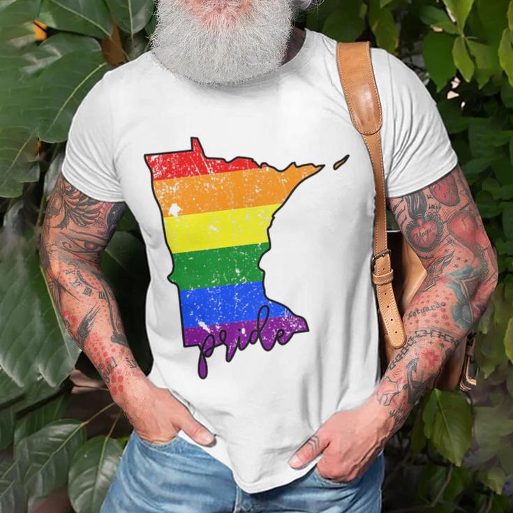 Minnesota Gay Pride With Lgbt Flag Ada023a Unisex T-Shirt | Mazezy