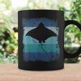 Ocean Animal Scuba Diving Stingray Retro Manta Ray Coffee Mug | Mazezy